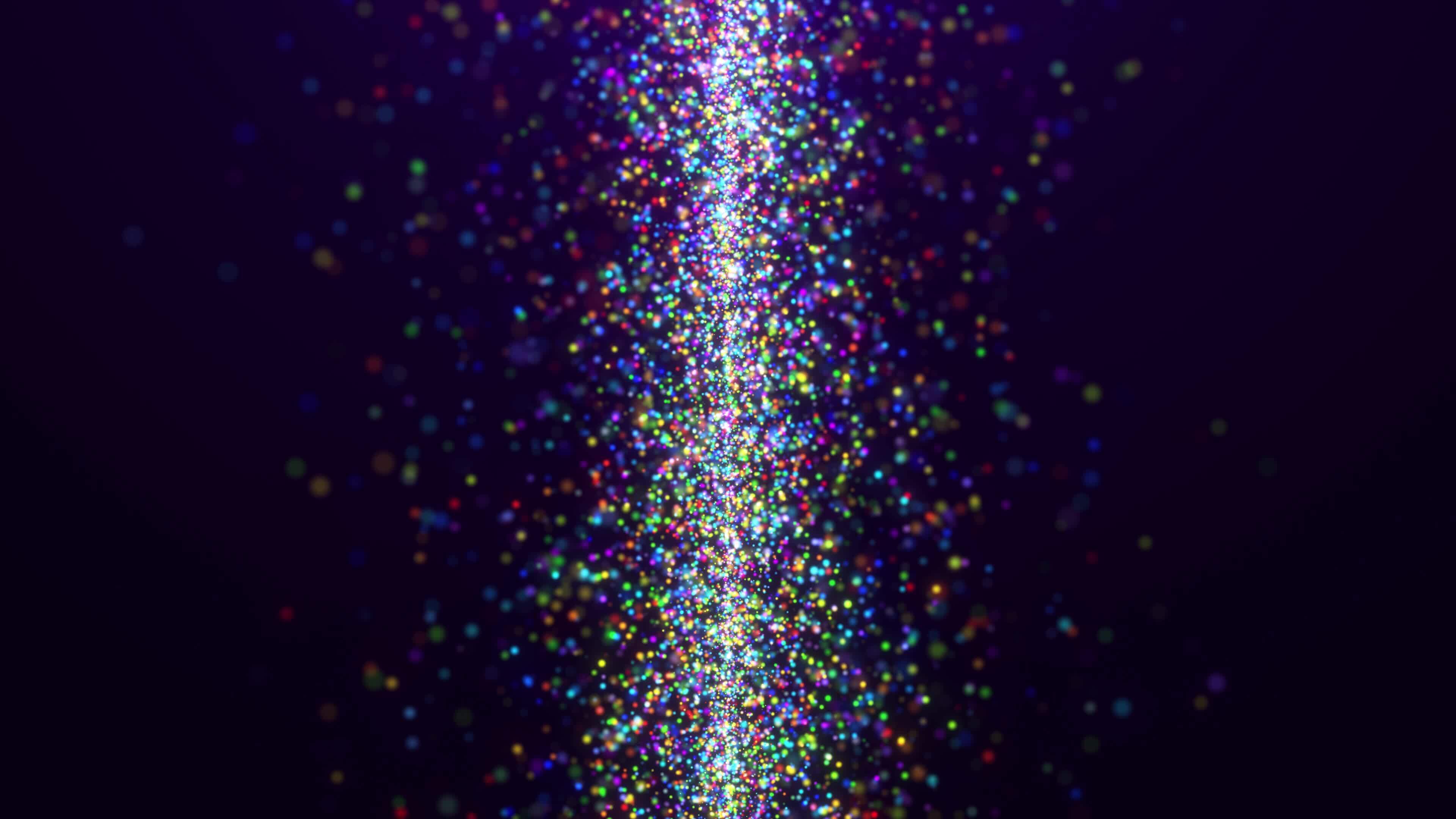 Animation Of Abstract Colorful Multicolored Particles Rainbow Motion Points Animation Seamless