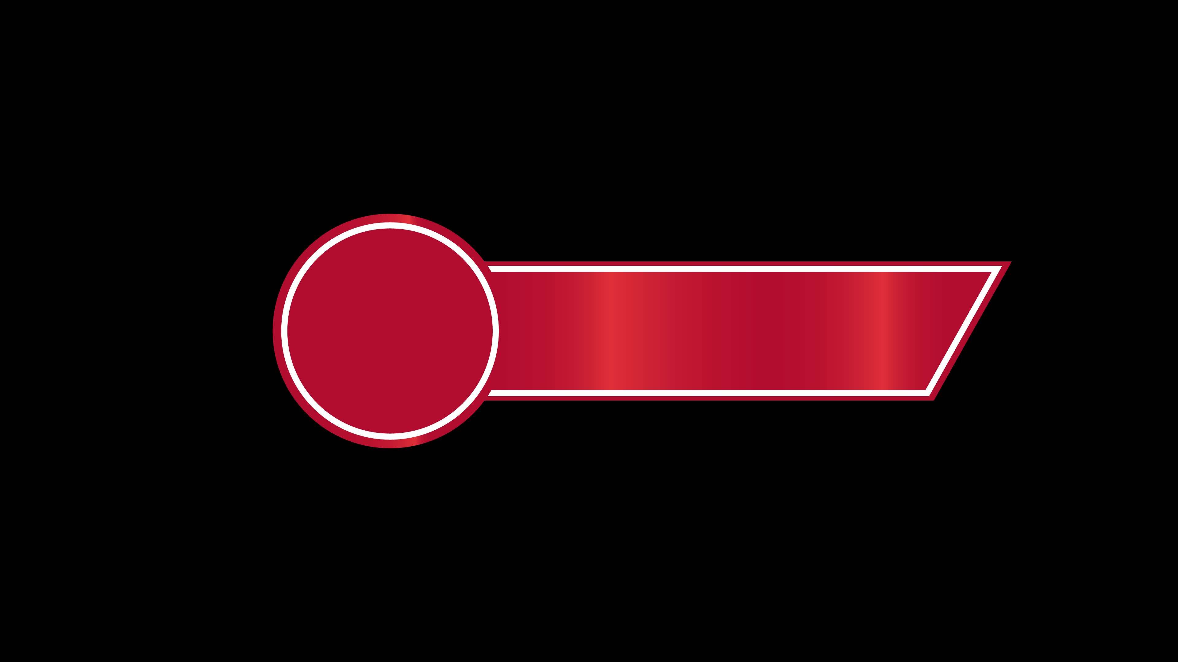 Text box animation in red, simple text banner animation suitable for ...