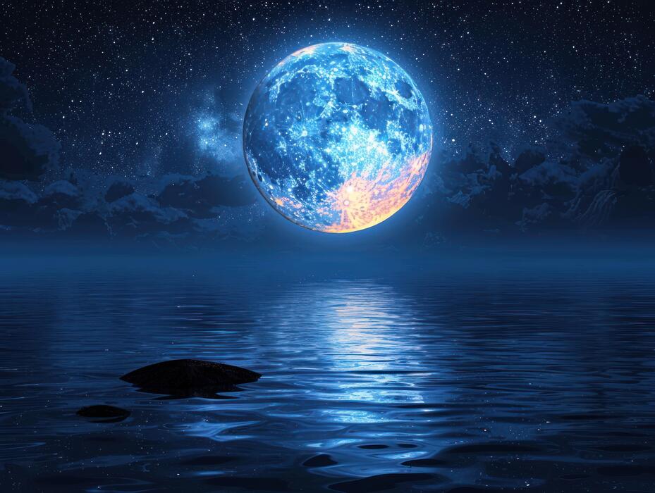 Moon Water Stock Photos, Images and Backgrounds for Free Download