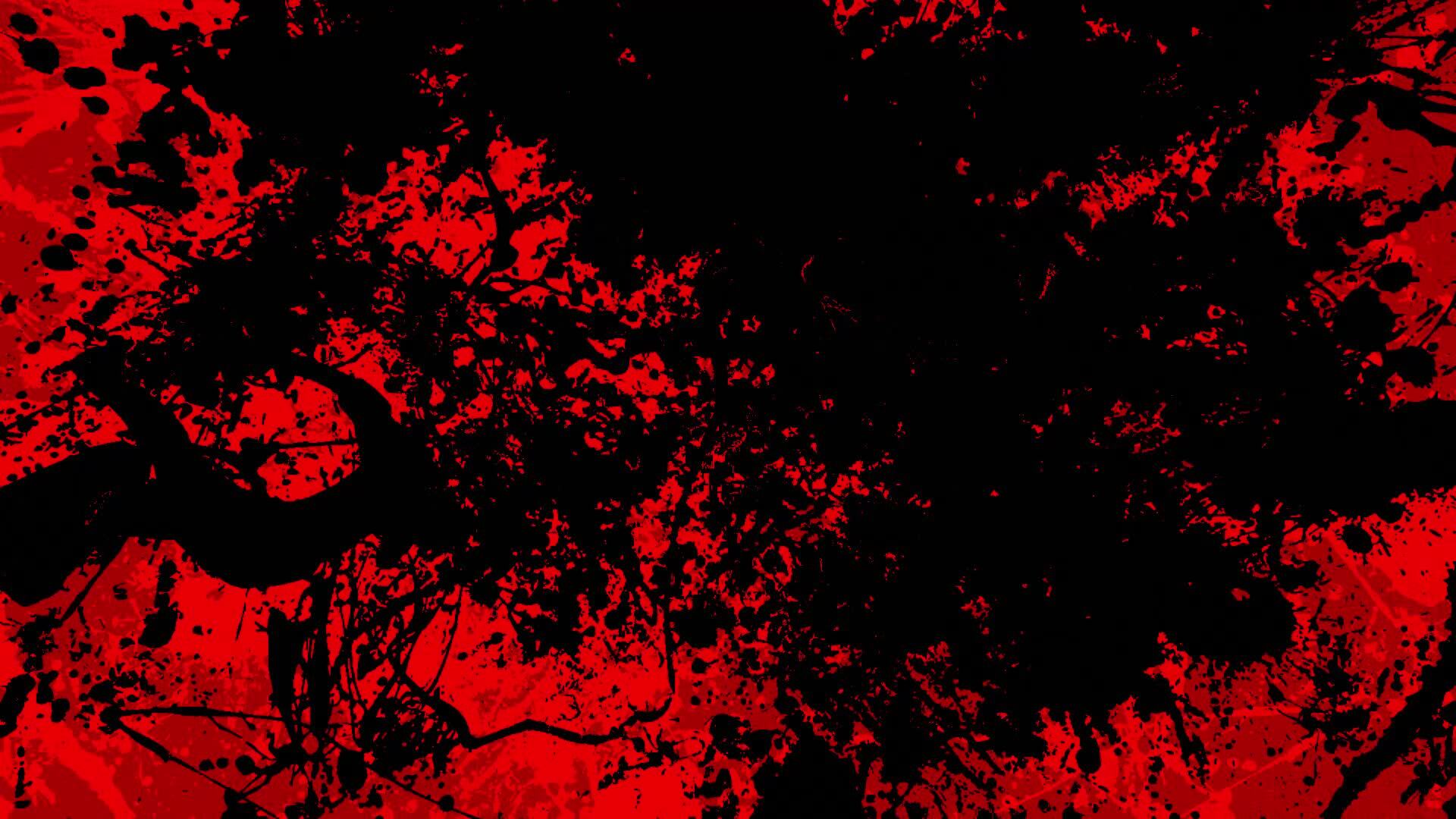 Gritty red and black textured grunge background with exploding paint or ...