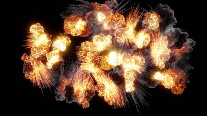 Animated Explosion Stock Video Footage for Free Download