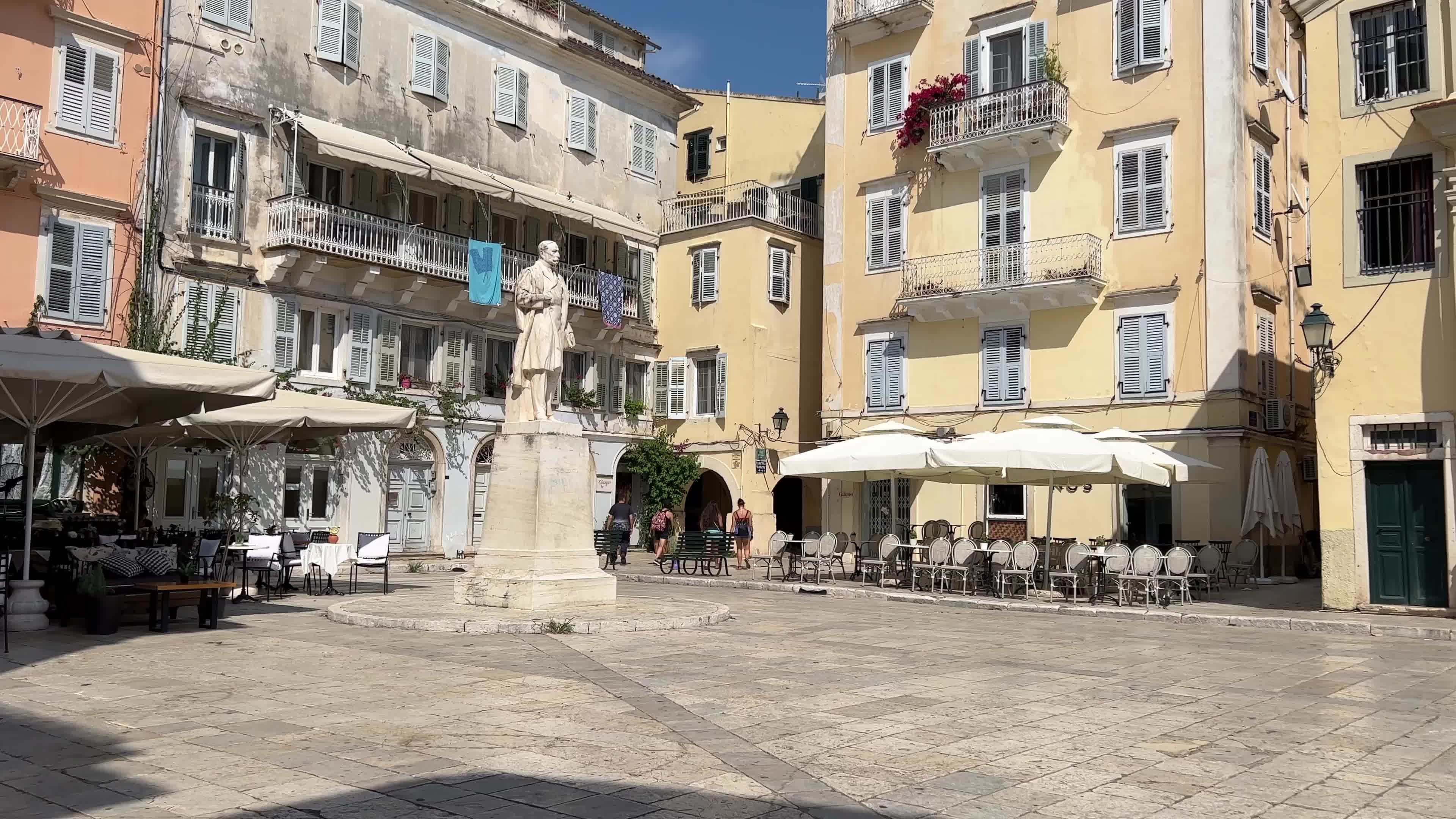 Main esplanade frontage in town of Corfu Kerkyra, Corfu island, Greek ... Main esplanade frontage in town of Corfu Kerkyra, Corfu island, Greek ...