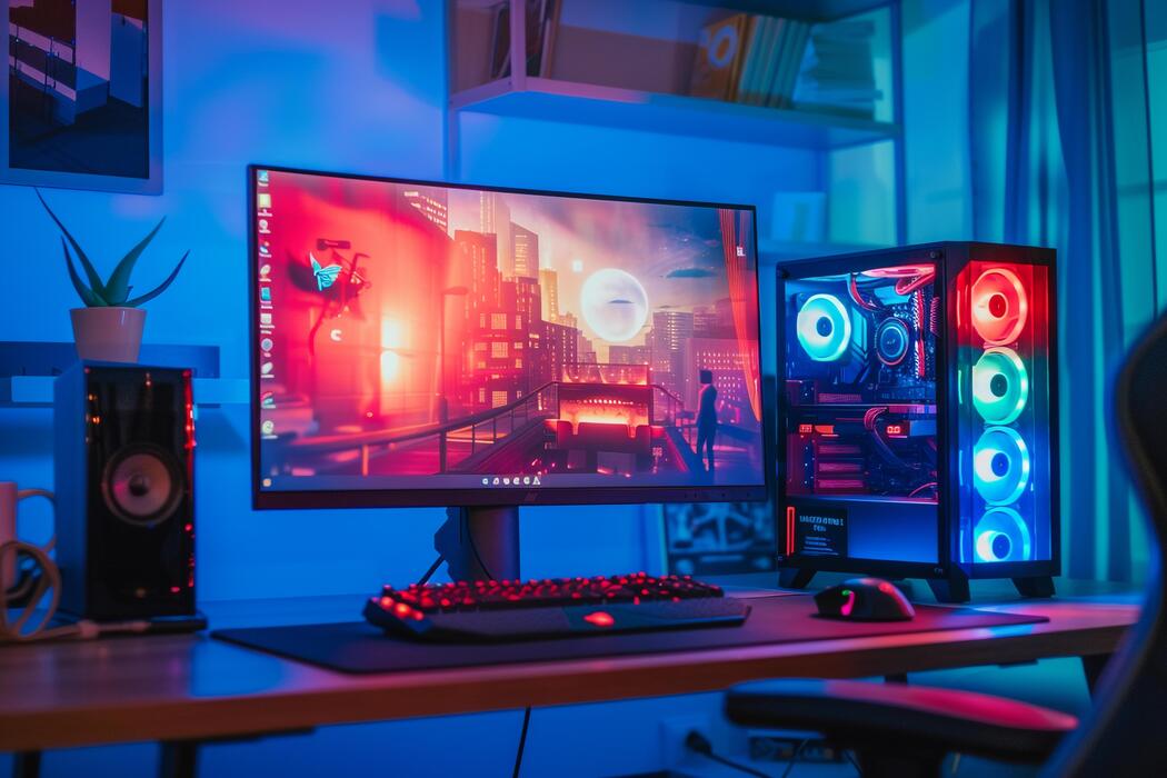 Pc Setup Stock Photos, Images and Backgrounds for Free Download