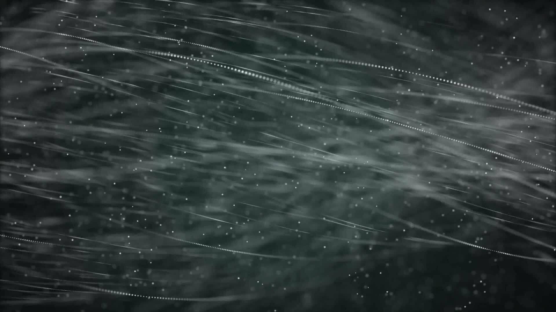 Abstract Digital Wave With Flowing Small Particles Dance Motion On Wave