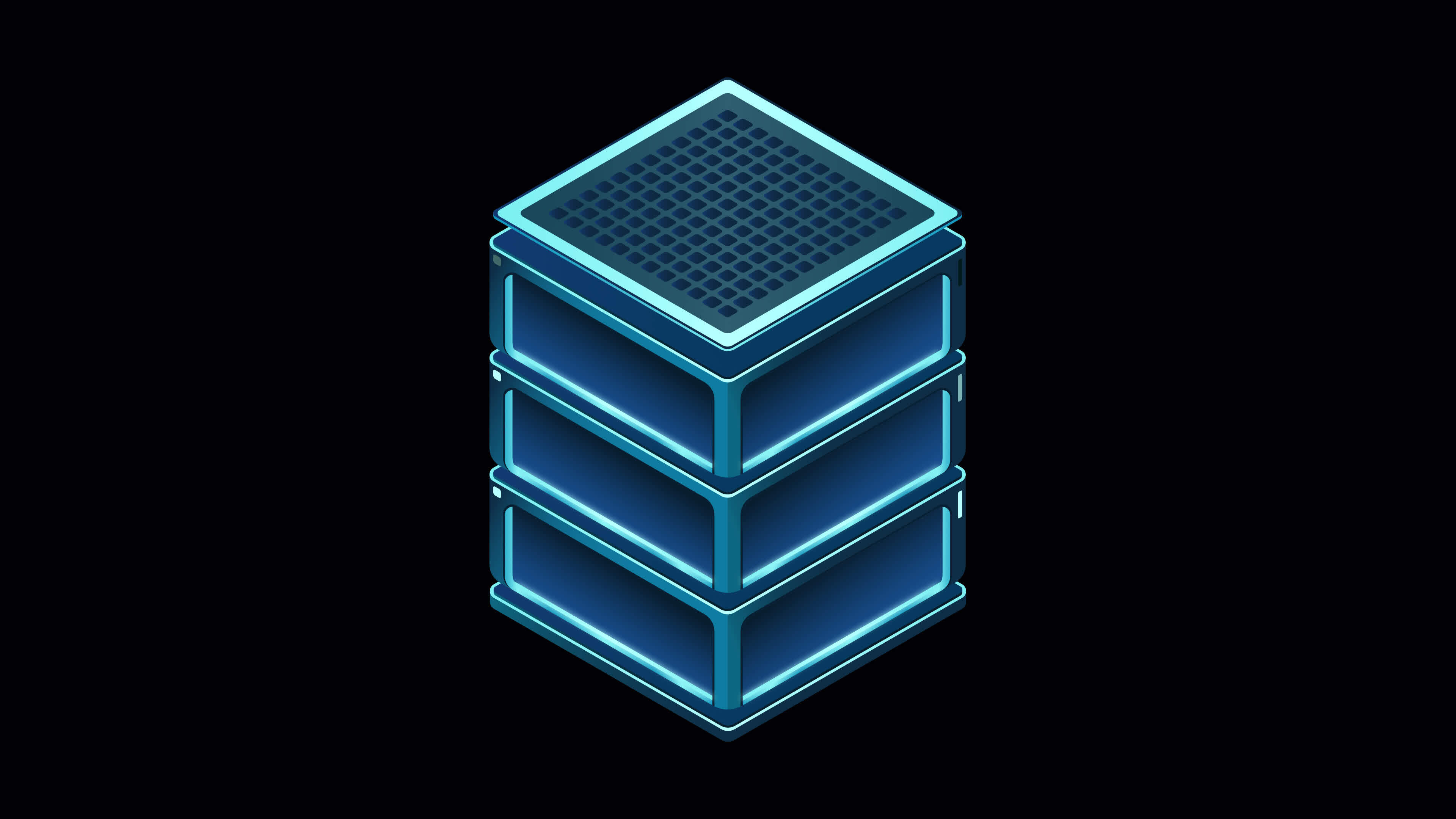 Isometric Futuristic Server Animation Isometric Database Or Data