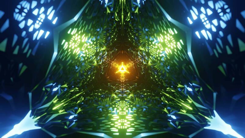 vj loop. abstract motion background. 3D fractal abstract style. seamless 4K 48672483 Stock Video ...