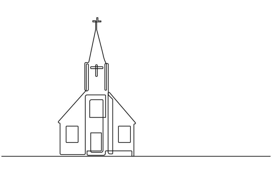 Church Outline Vector Art, Icons, and Graphics for Free Download