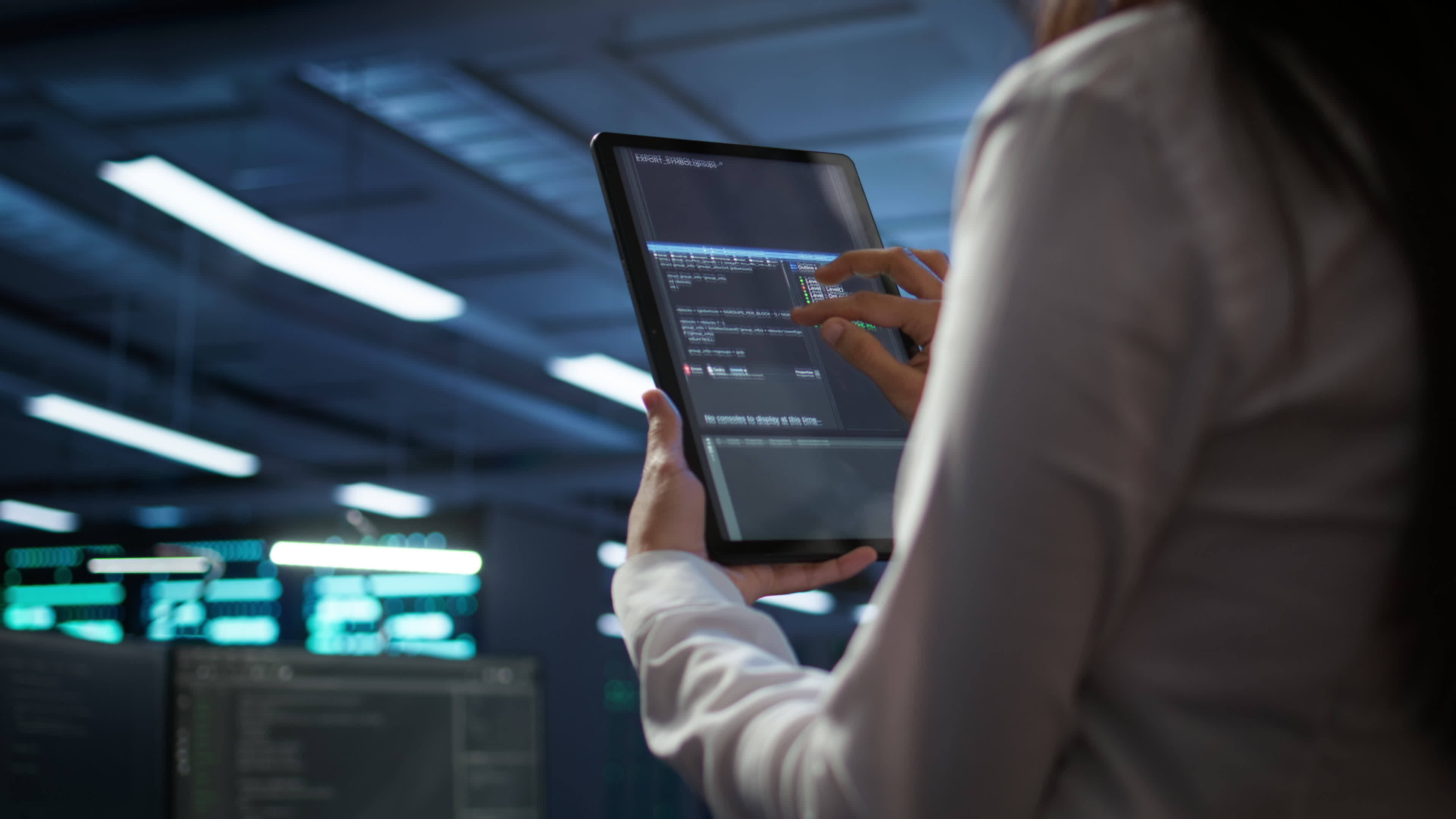 Data Center Software Developer Responsible For Installation Of Networking Equipment Solving