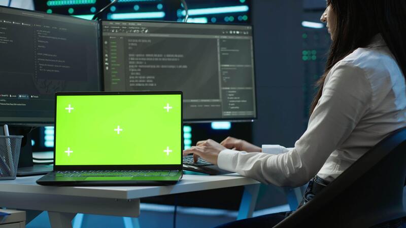 Programmer In Data Center Managing And Maintaining Databases Using Chroma Key Notebook Ensuring