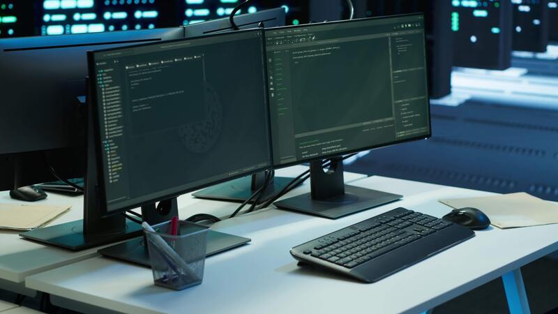 Data Center Workplace With Networking Systems Installed Used For