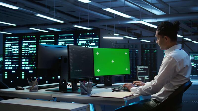 Programmer In Data Center Managing And Maintaining Databases Using Mockup Pc Ensuring Data