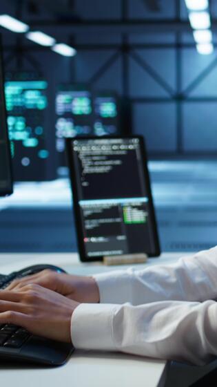 Vertical Computadora Científico En Datos Centrar Instalando Software En Computadora Solución De