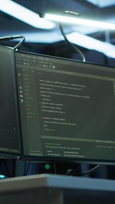 Hacker Code Running Stock Video Footage for Free Download