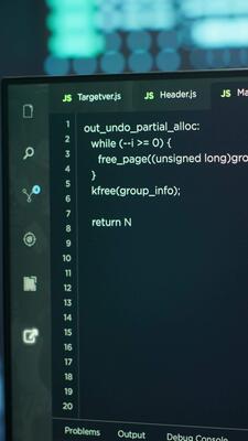 Hacker Code Running Stock Video Footage for Free Download