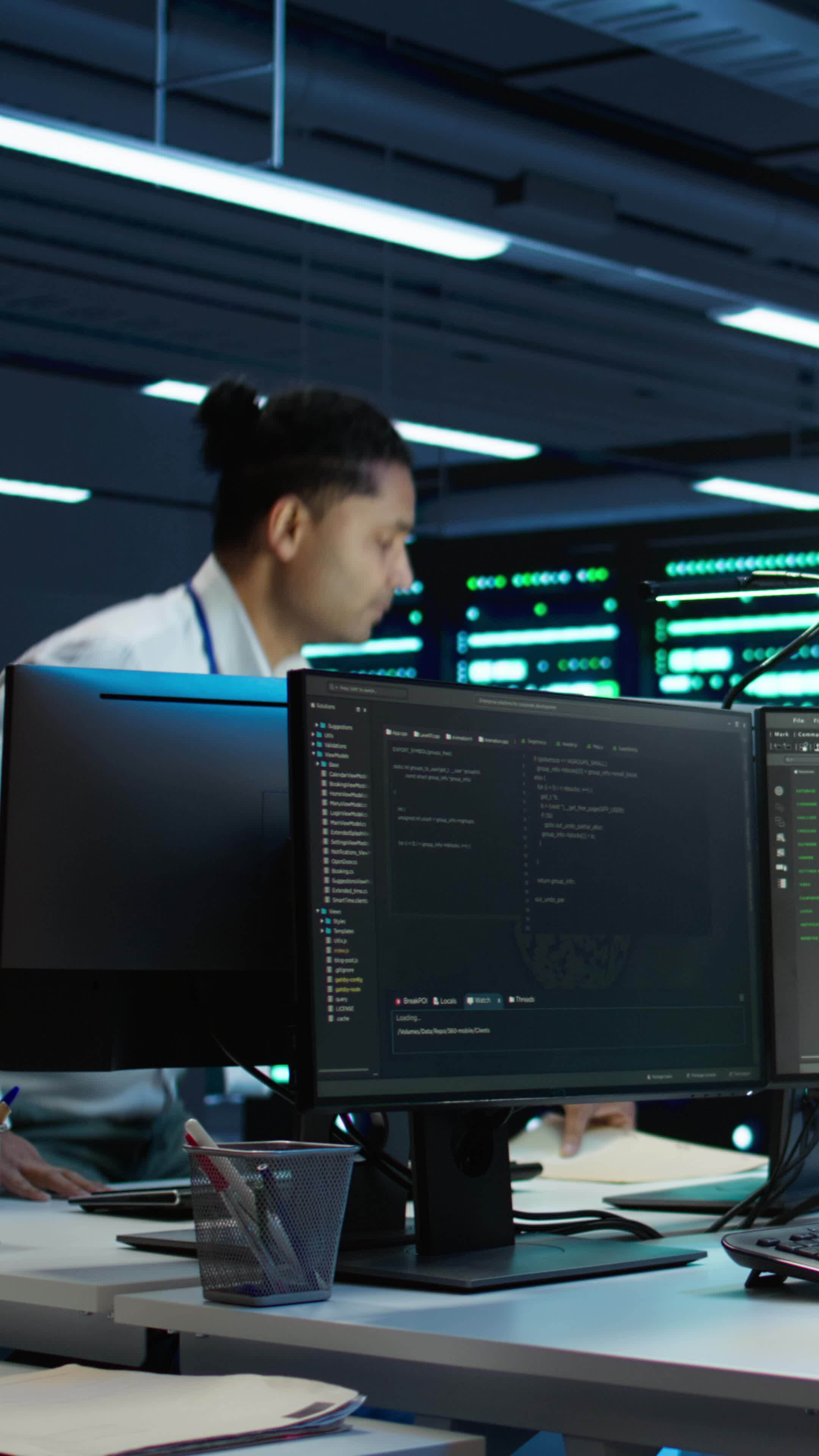 Vertical Team Of Researchers In Data Center Monitoring Security Threats Using Pc Implementing