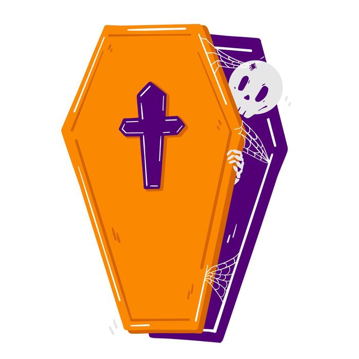 Skeleton Coffin Vector Art, Icons, and Graphics for Free Download