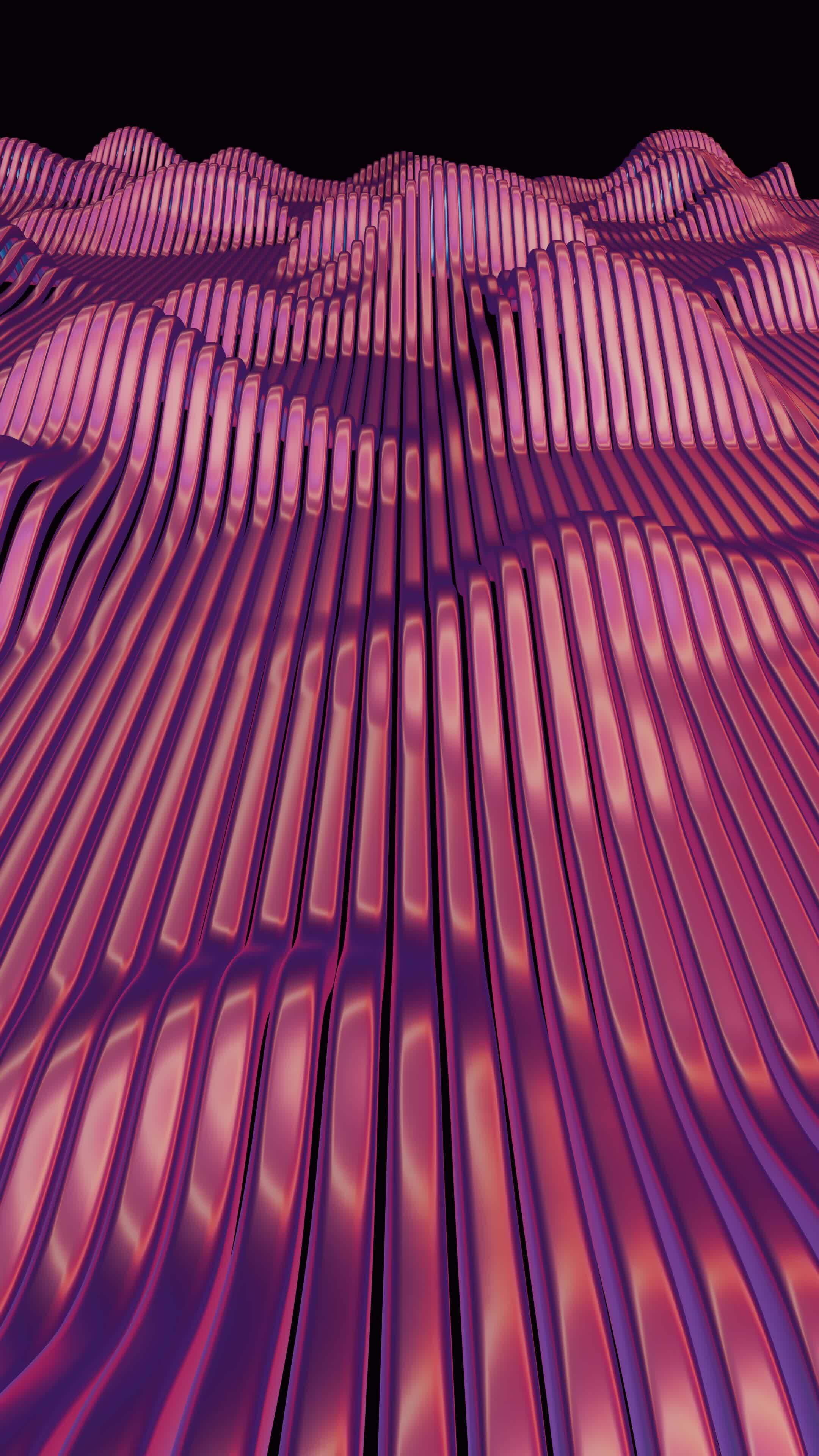 Waves Of Dynamic Waveforms With Effects Creating A Visually Rhythmic