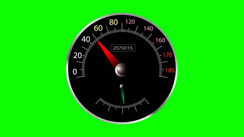 Animation speedometer on green screen background , remove green background on your editing ...