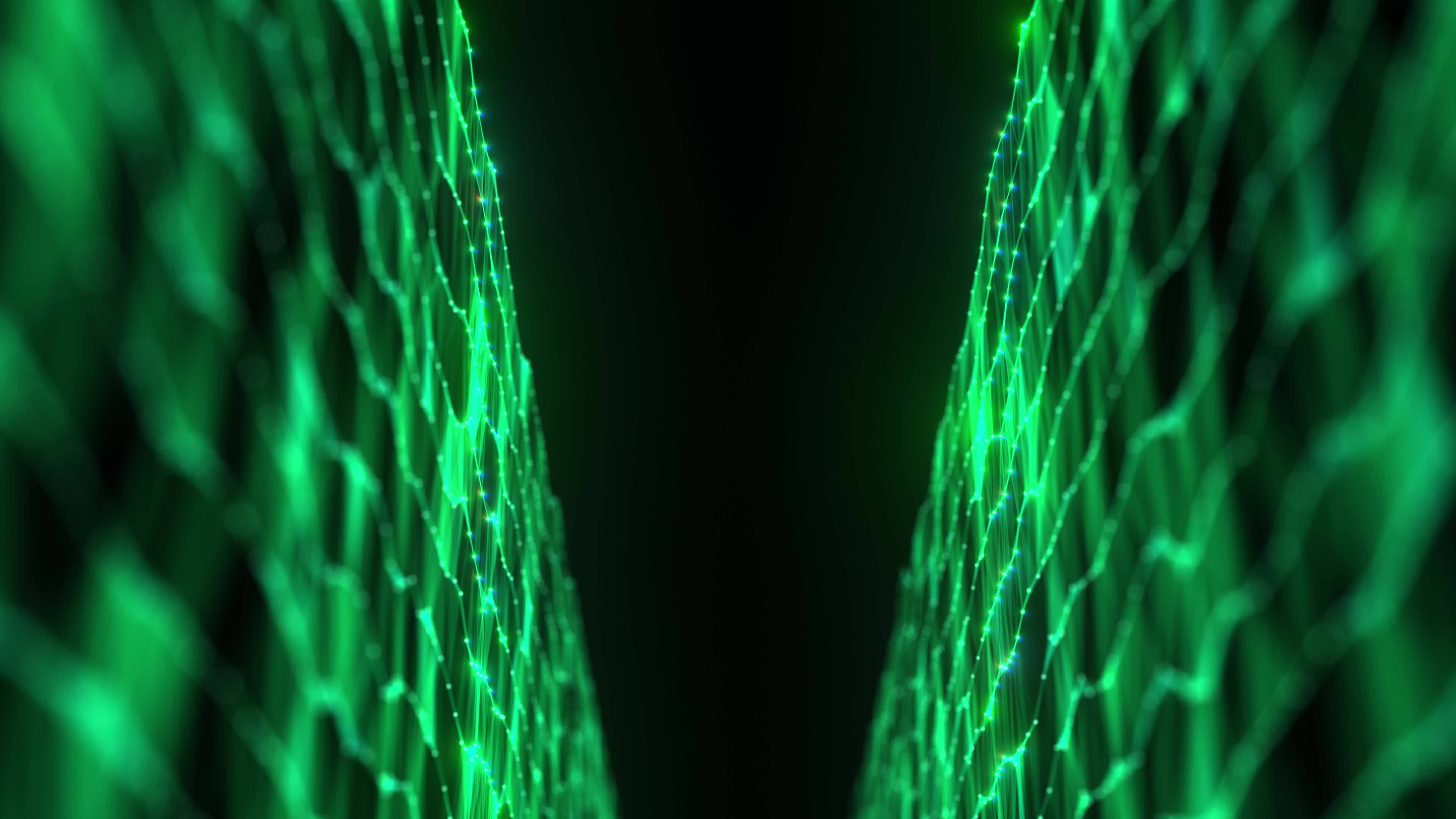 A Polygonal Wireframe Shield Background Represents Secure Technology
