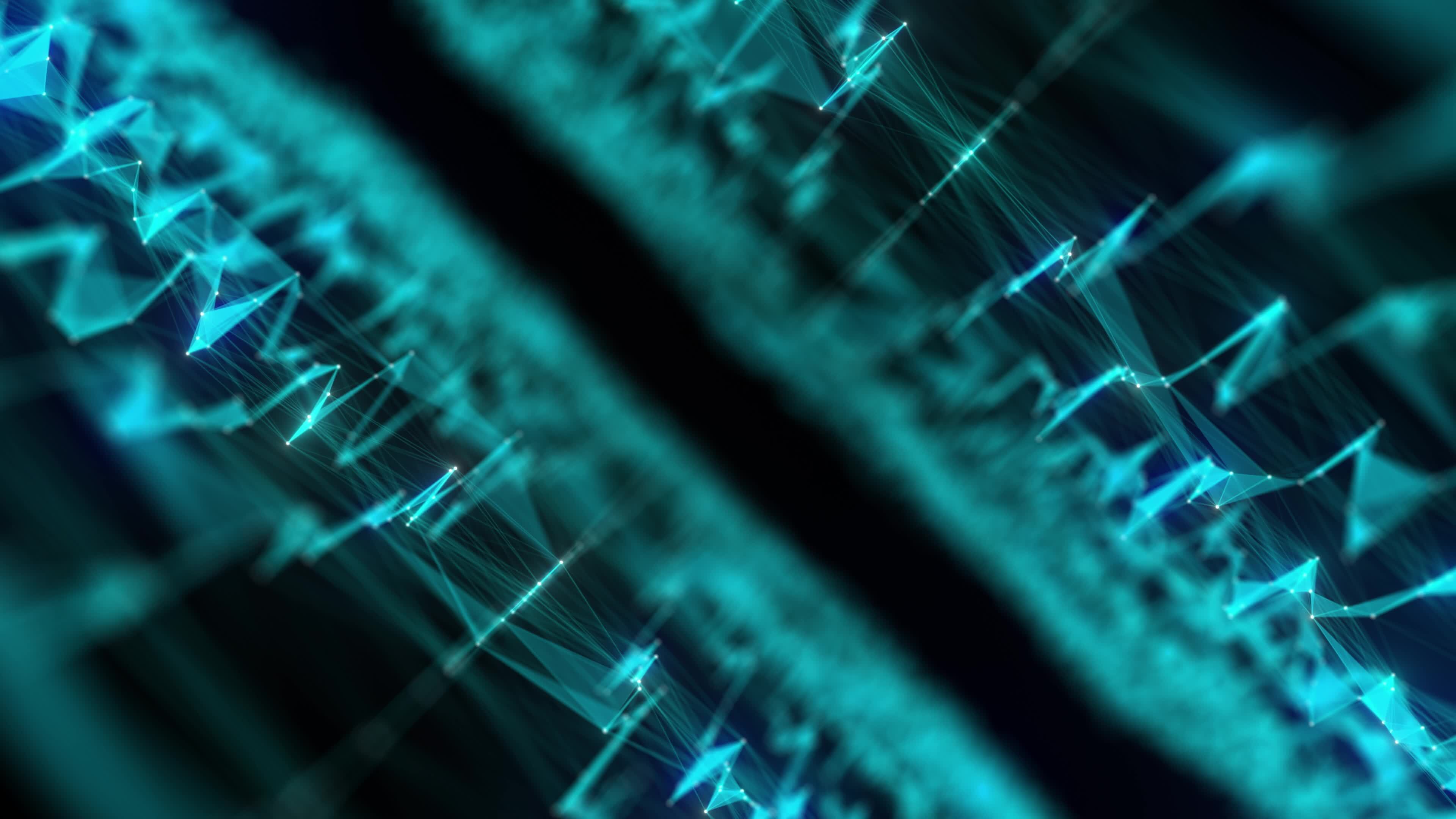 A Polygonal Wireframe Shield Background Represents Secure Technology