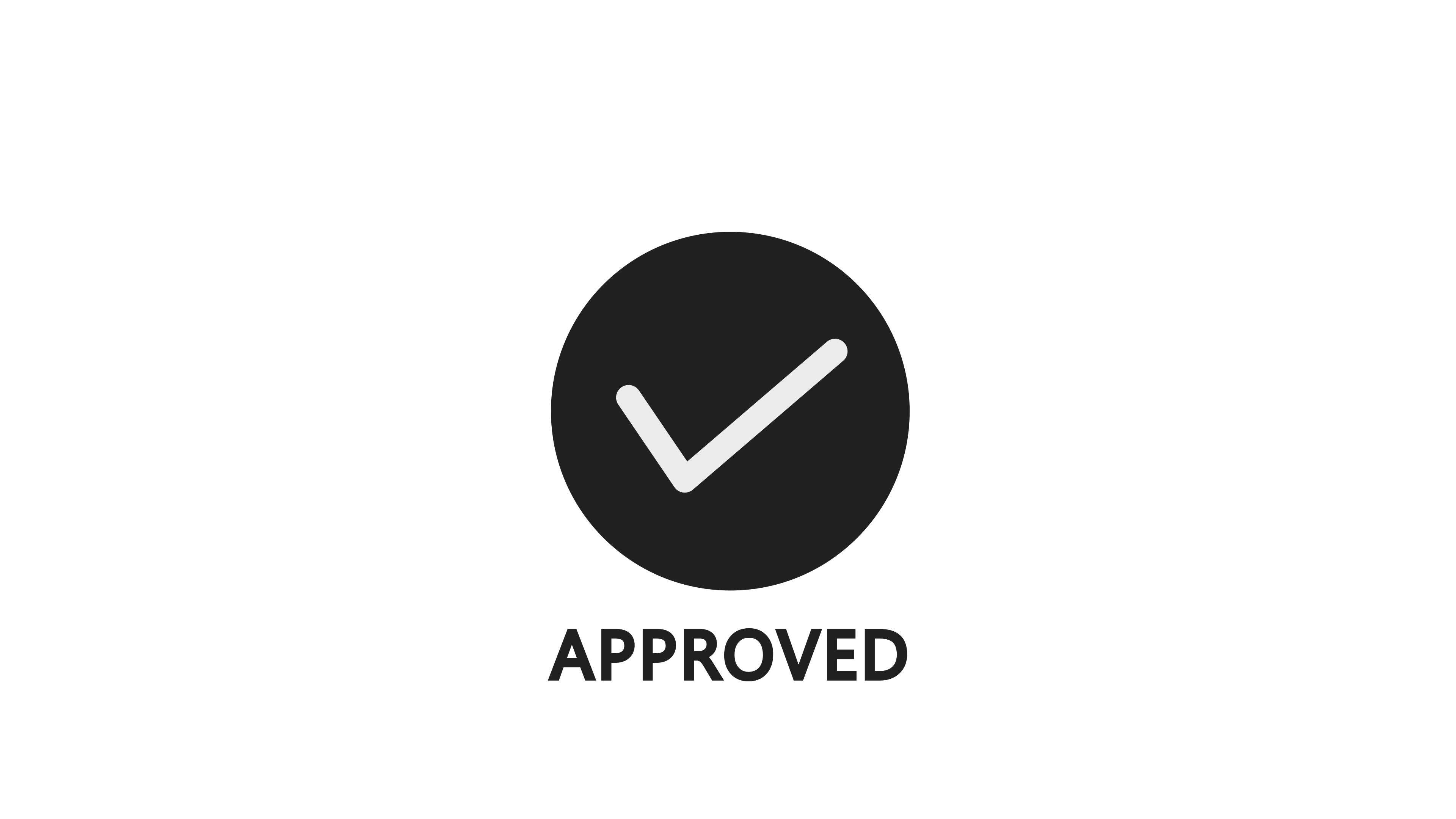 Animated Check mark symbol motion graphic white background 48865983 ...