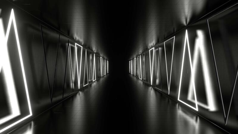 White Side Neon Strobe Triangles In Tunnel Background Vj Loop In 4k 48868533 Stock Video At Vecteezy