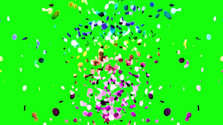 Green Screen Confetti Stock Video Footage for Free Download