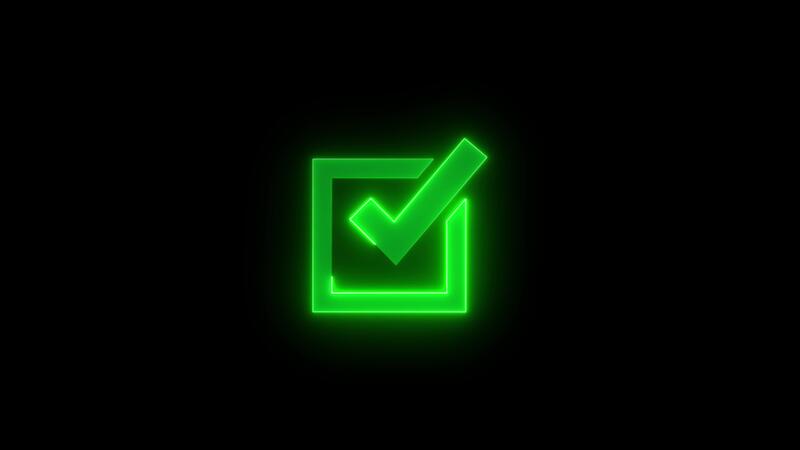 checkmark animation and double check icon. Yes tick. Correct check mark symbol. 48869273 Stock ...