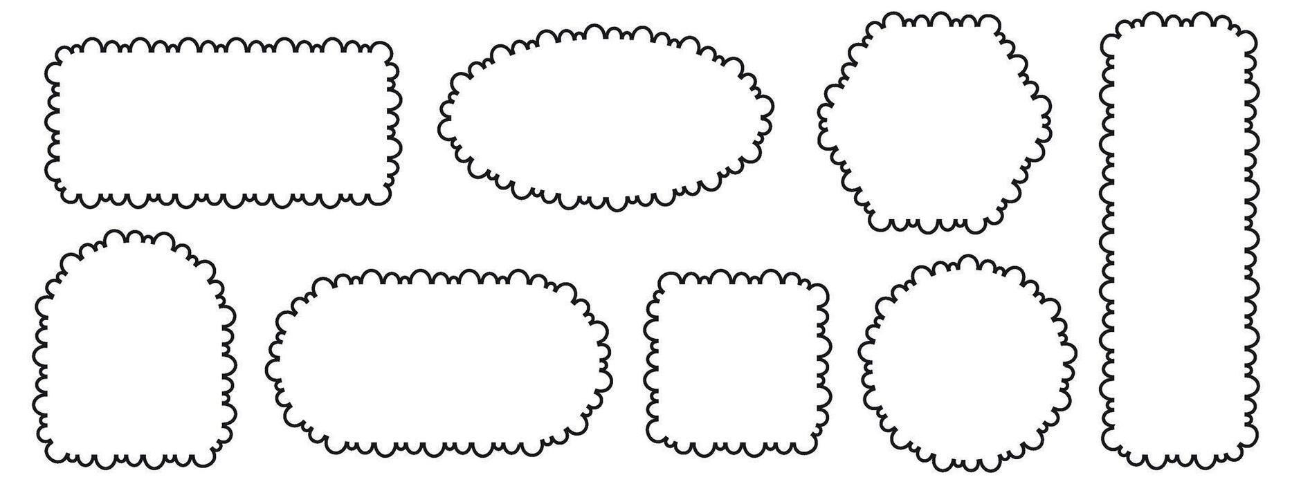 Scalloped Frame Vector Art, Icons, and Graphics for Free Download