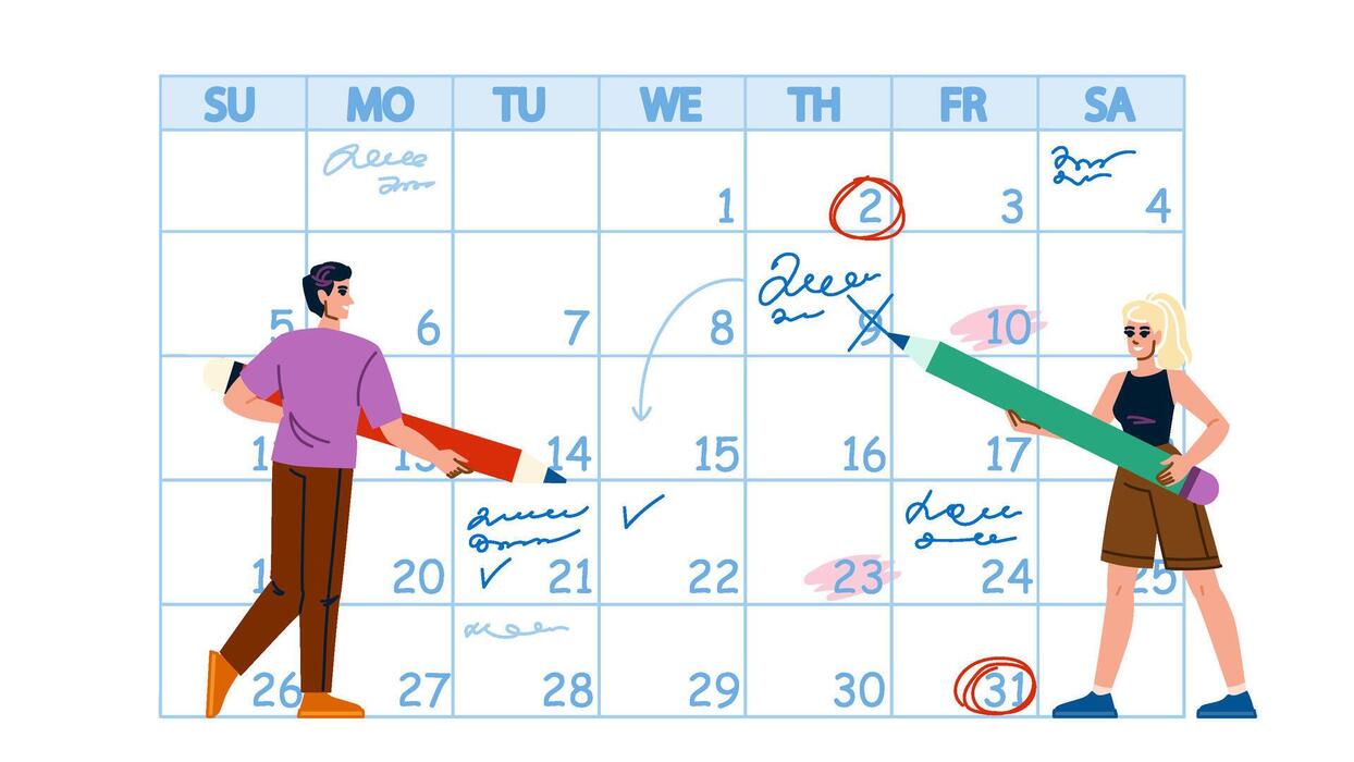 Calendar Draw Vector Art, Icons, and Graphics for Free Download