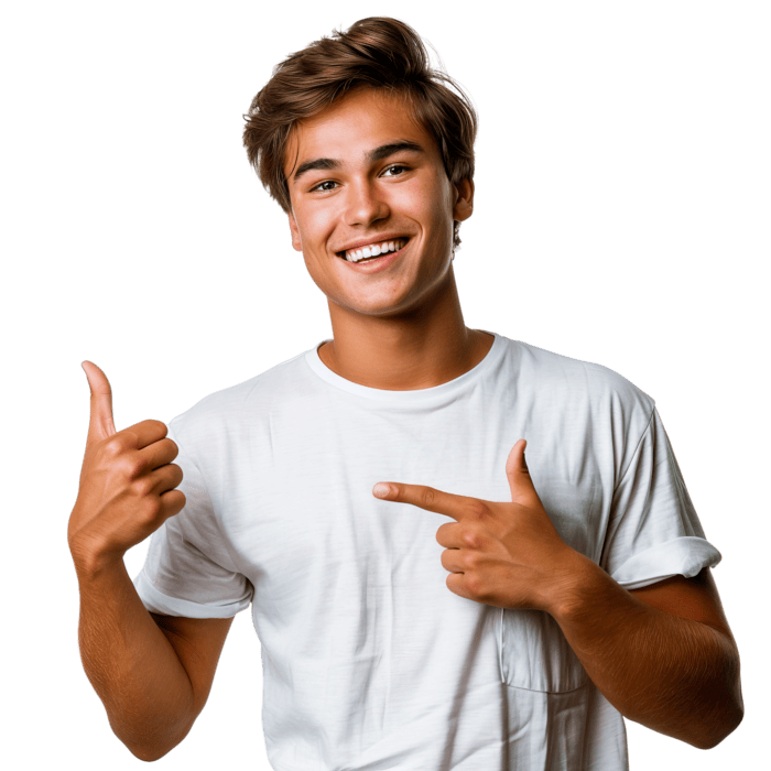 Guy Pointing PNGs for Free Download