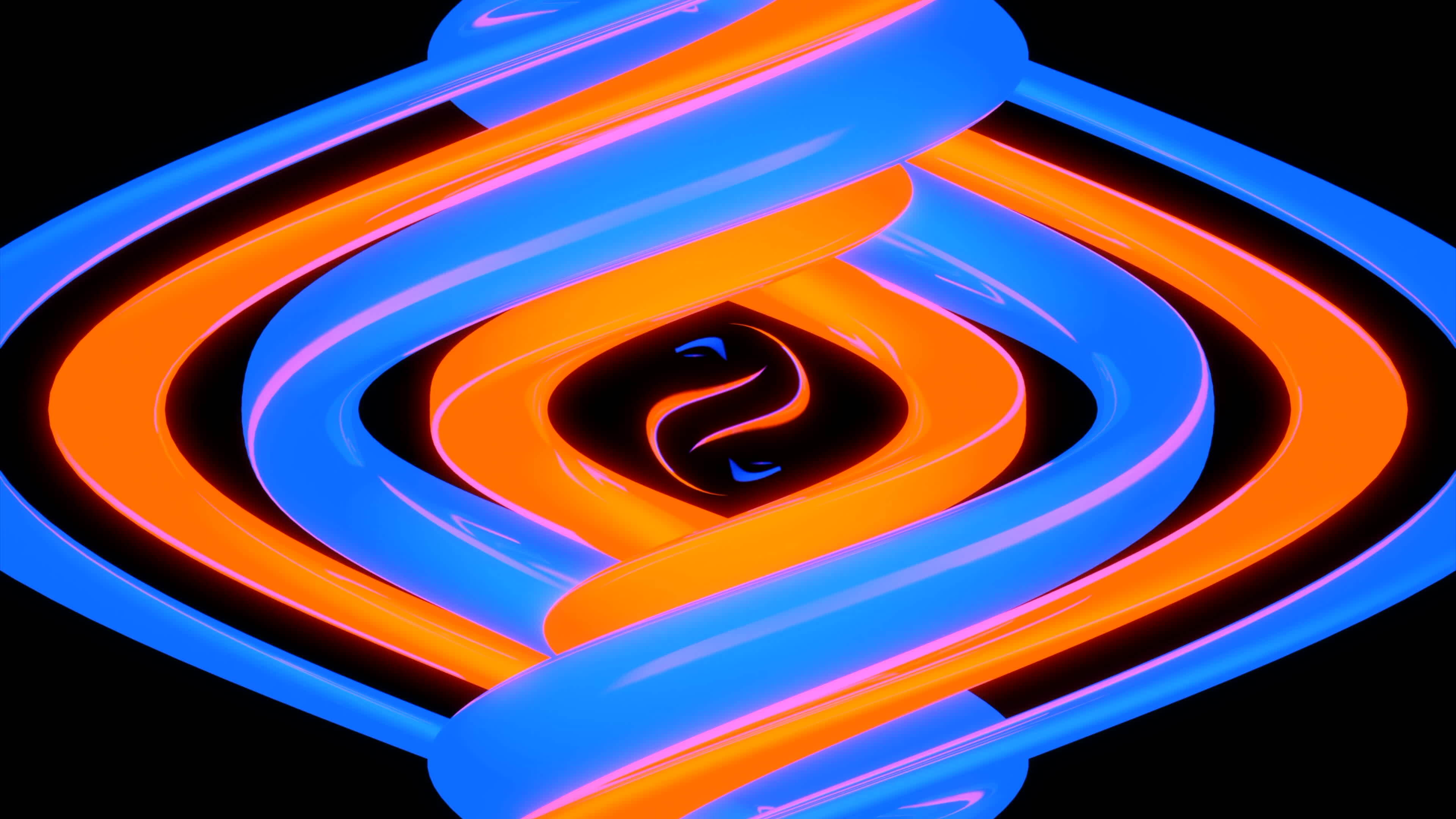 Pulsating spiral of colorful lines. Design. Colorful spiral of ...