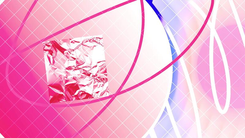 Animation With Lines Circle And Square Appearing Motion Curved Lines Are Drawn On Colorful