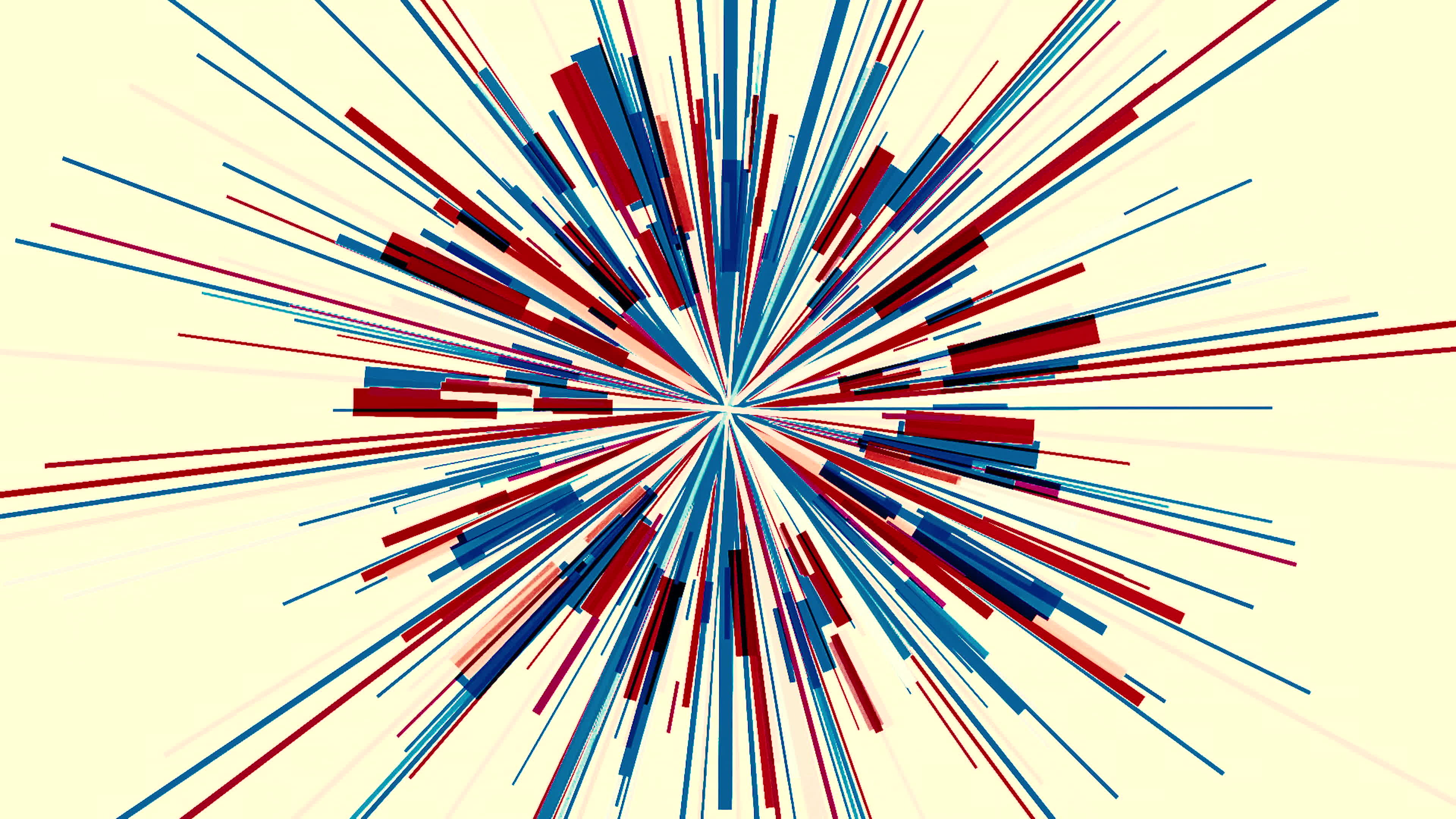 White Background Motionmulti Colored Lines Of Different Sizes In The Animation Rotating