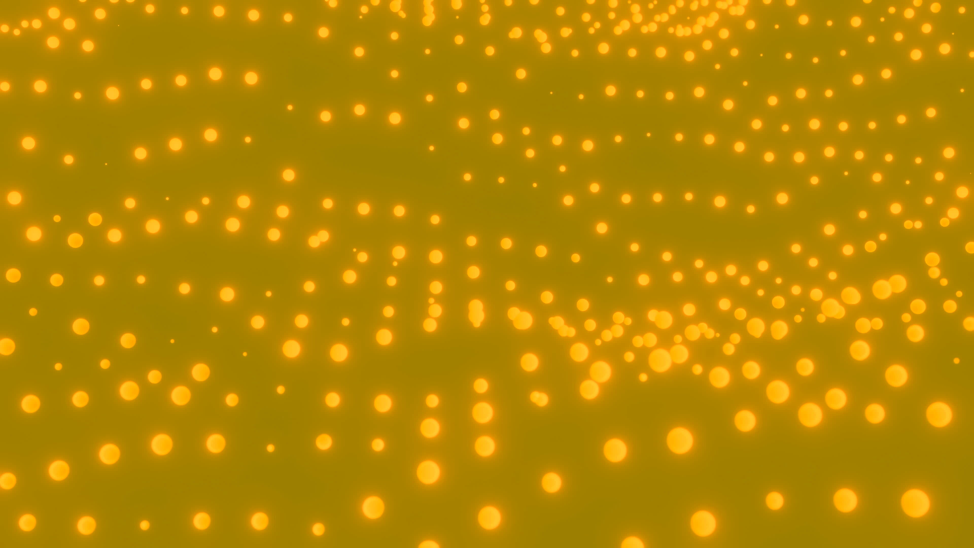 Data field universe of technology particles. Design. Waves of tiny glowing dots moving up and ...
