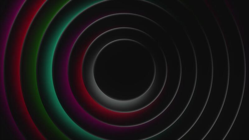 Abstract Pulsating Rings Motion Graphic Background Motion Colorful Circular Silhouettes