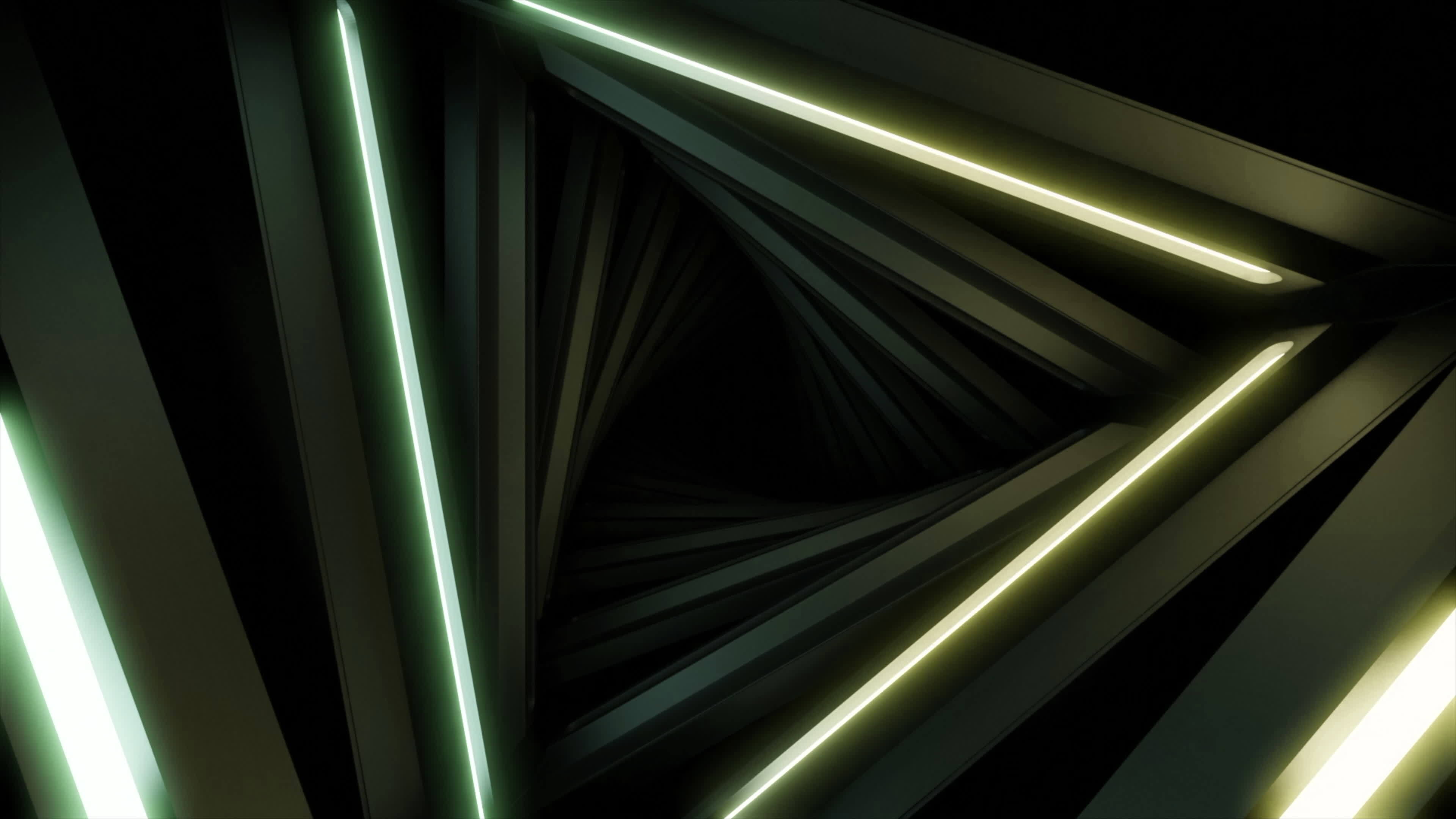 Large gray triangles. Design.Thick triangles creating portals in ...