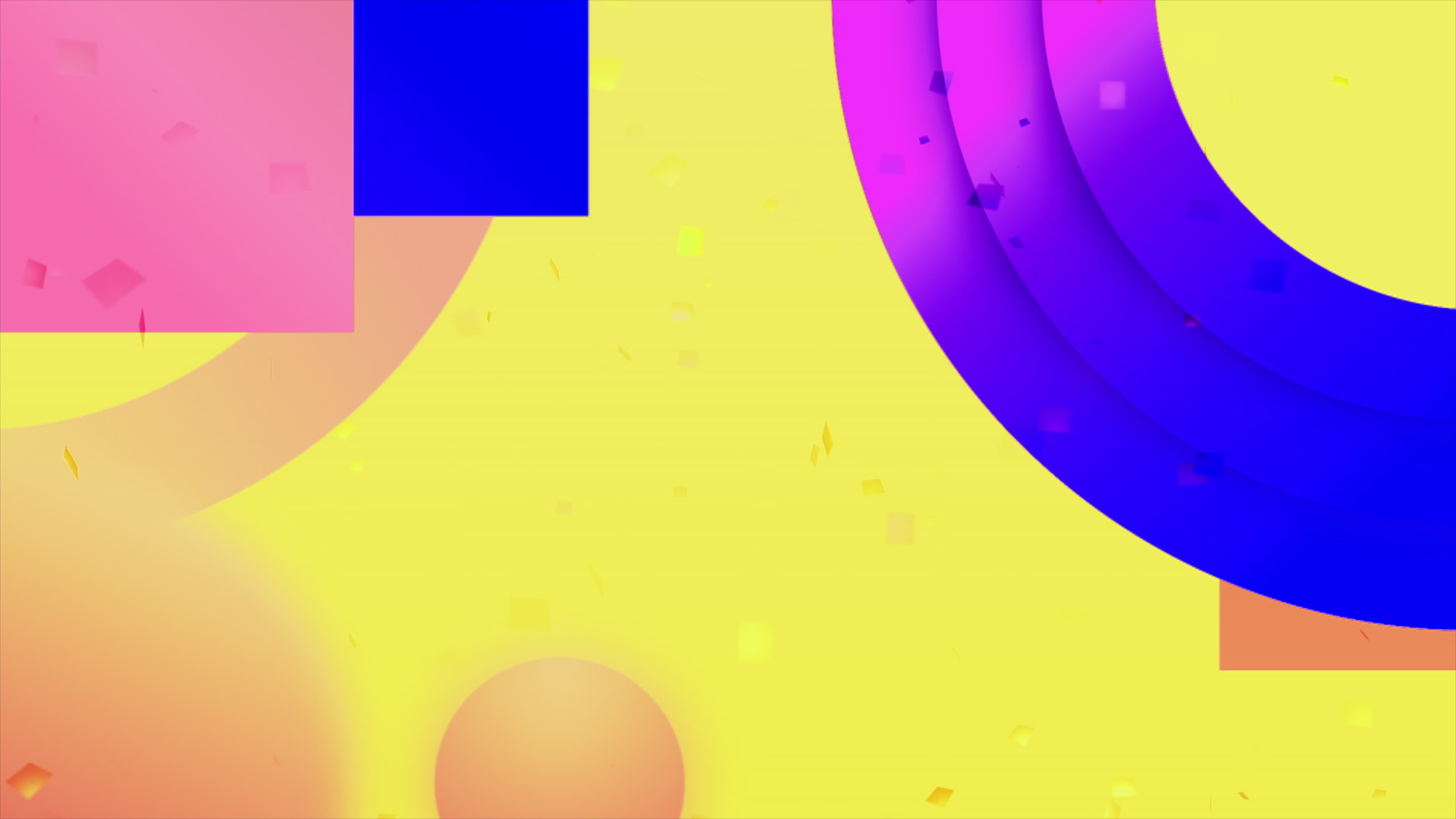 Final intro with geometric shapes. Motion. Bright animation for inserts and intros. Colorful ...