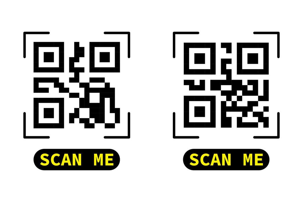Qr Code Scan Me Vector Art Icons And Graphics For Free Download