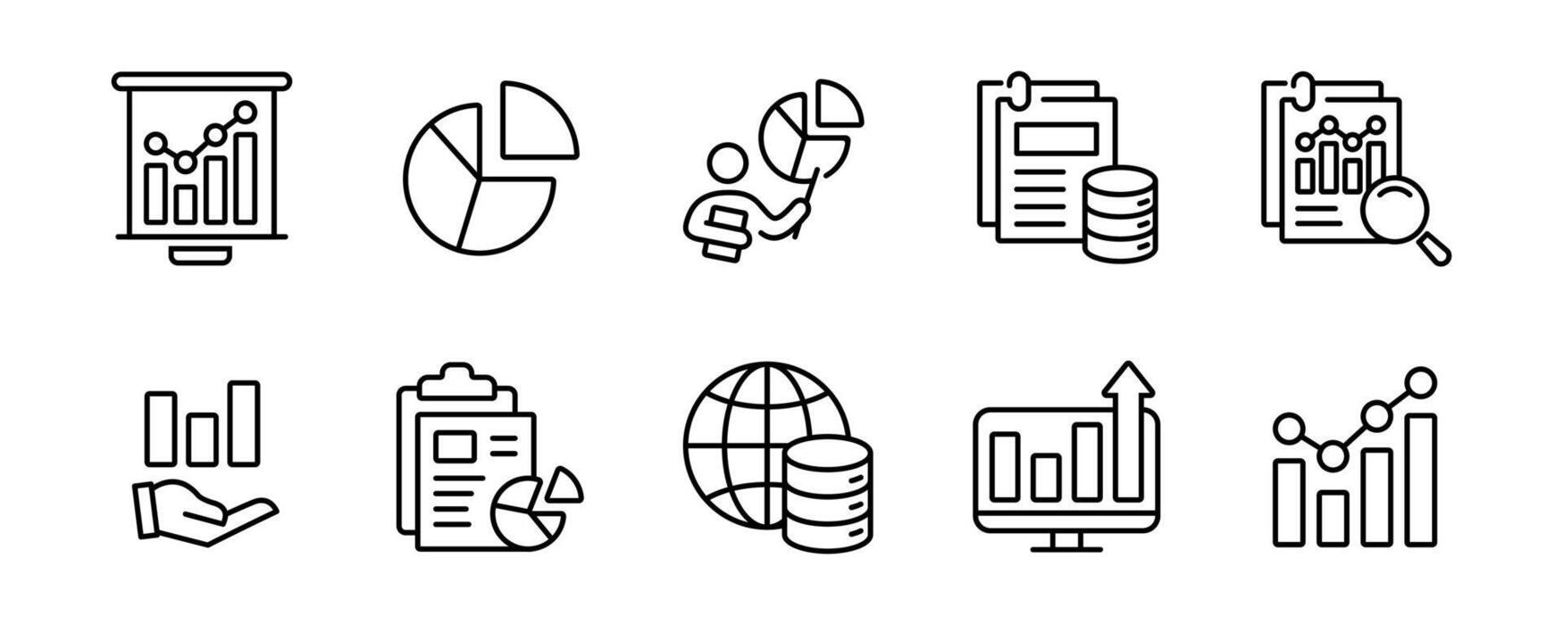 Data Icon Set Vector Art, Icons, and Graphics for Free Download