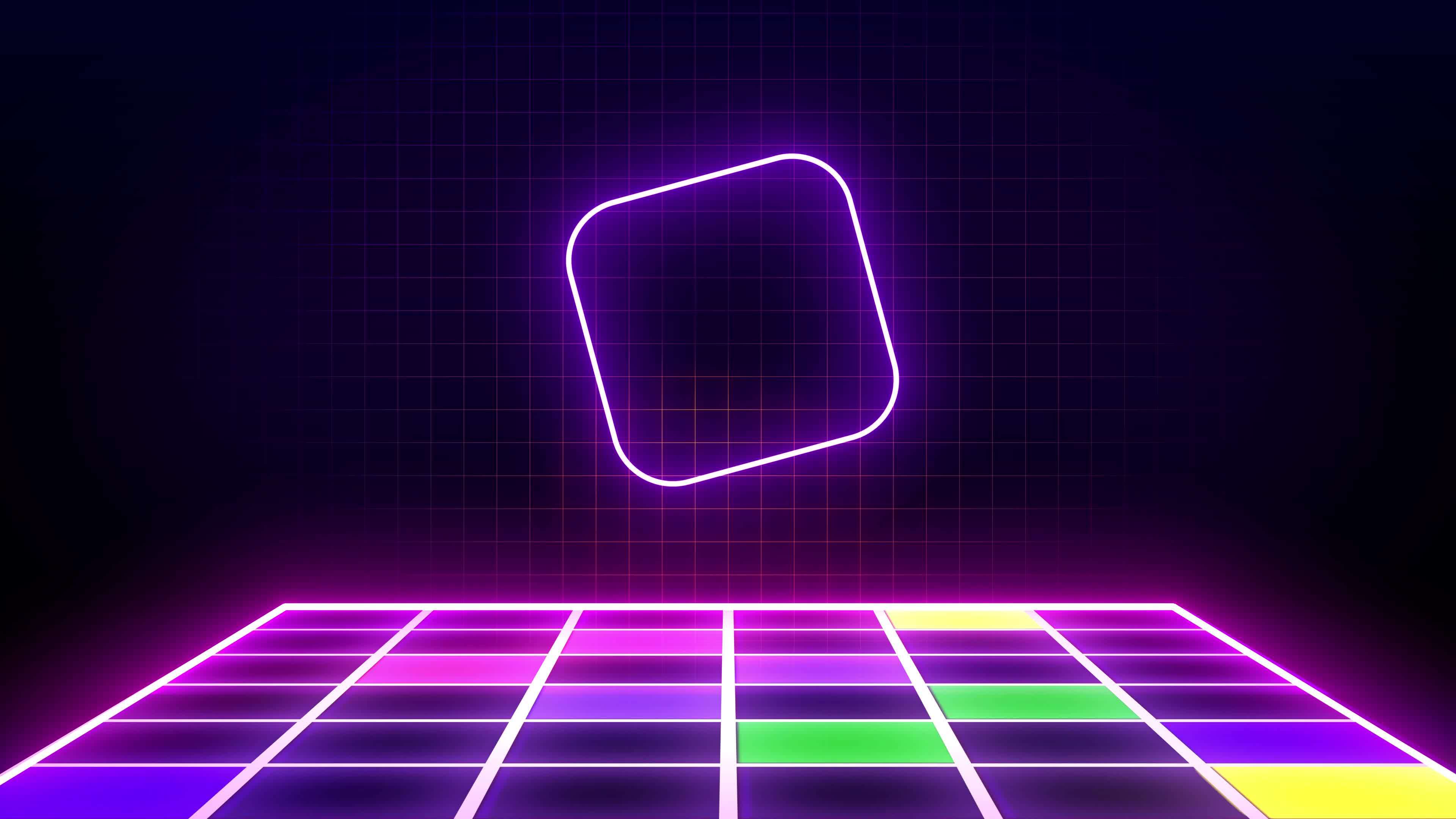 Retro style 80s-90s futuristic grid wireframe backdrop. Digital landscape neon party laser ...