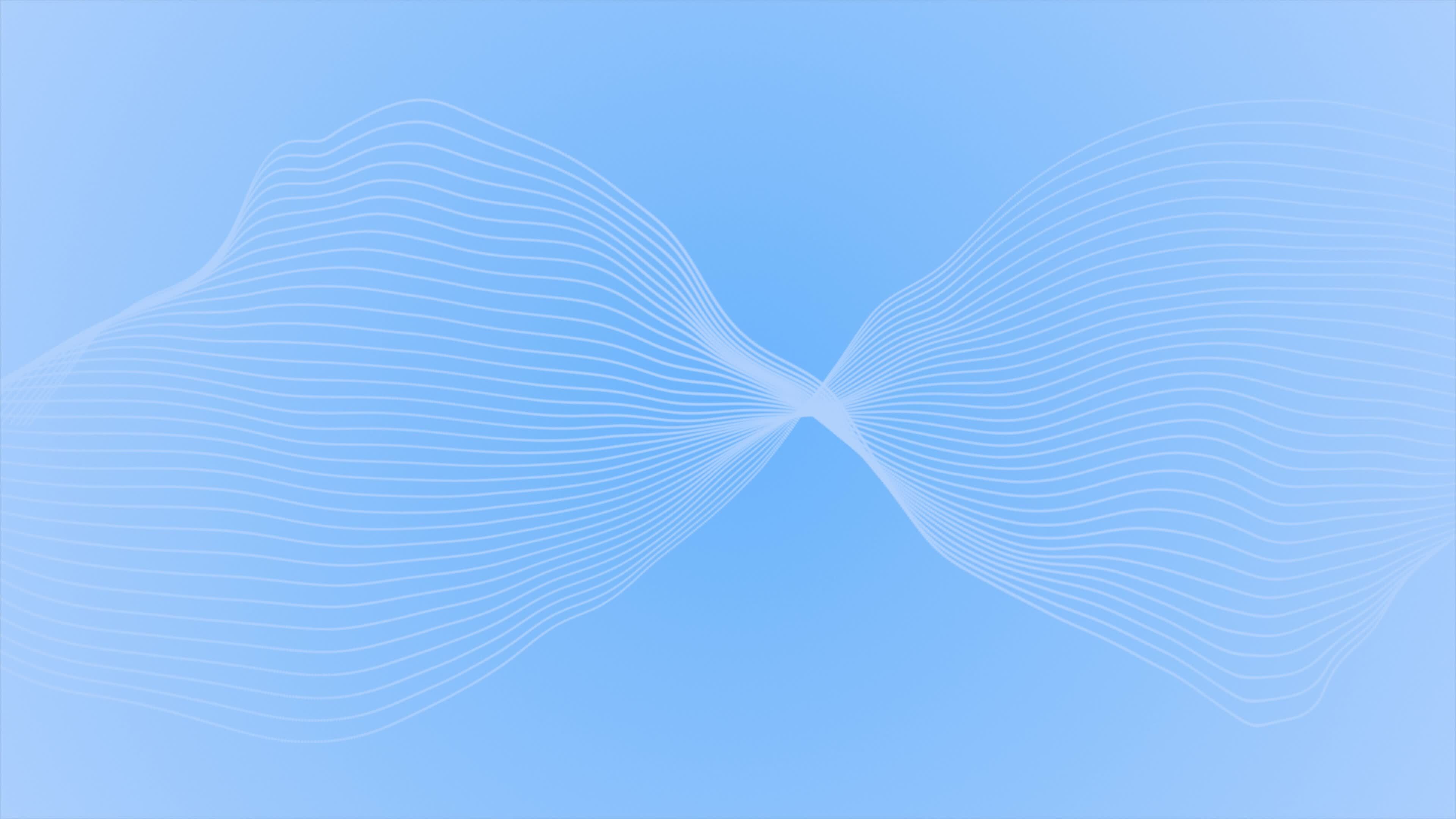 Royal Blue Color Abstract Wavy Pattern Futuristic Flowing Particles Abstract Geometrical Loop