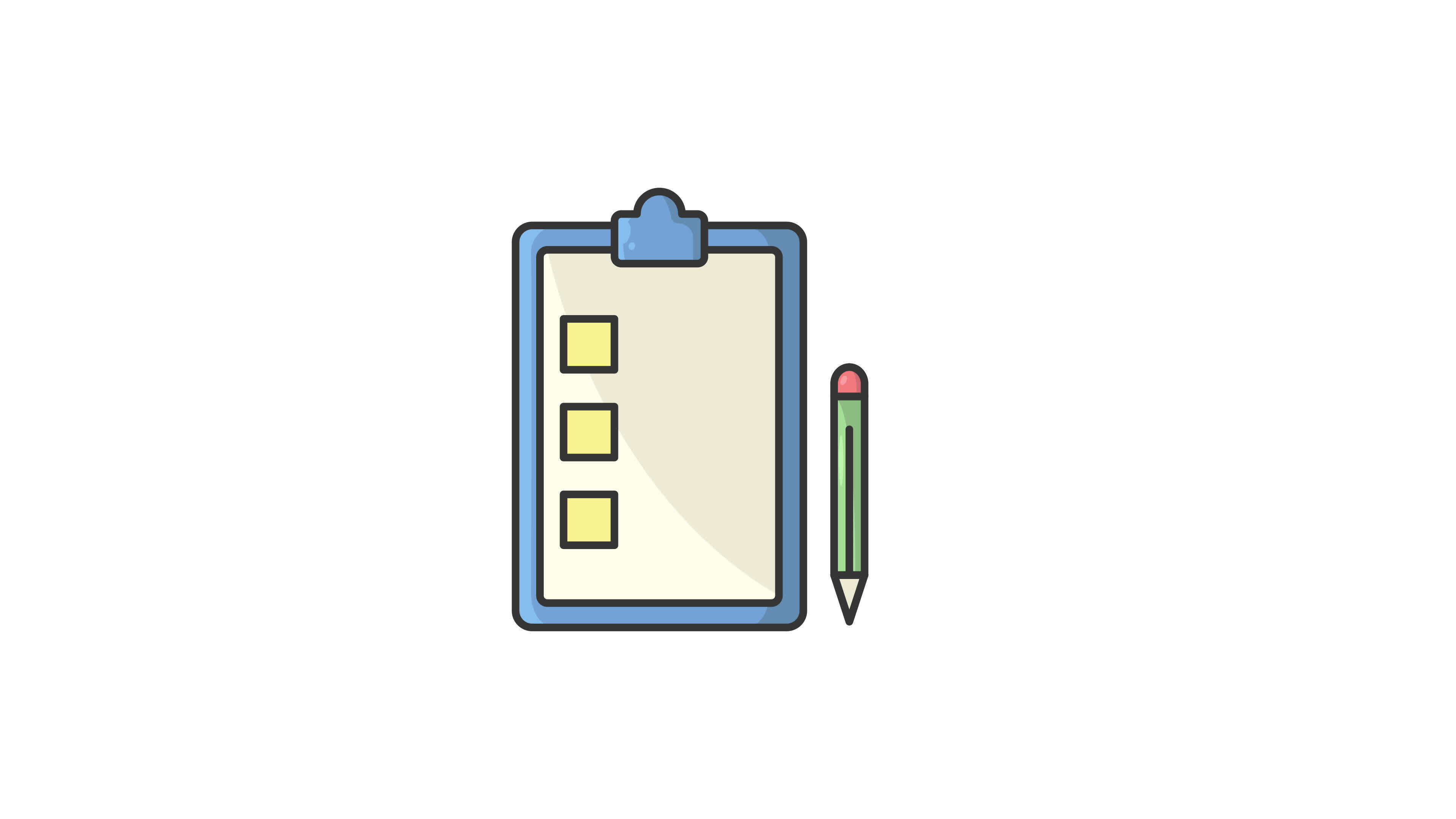 checklist of list to do icon animation motion graphic , paper note loopable animated icon ...