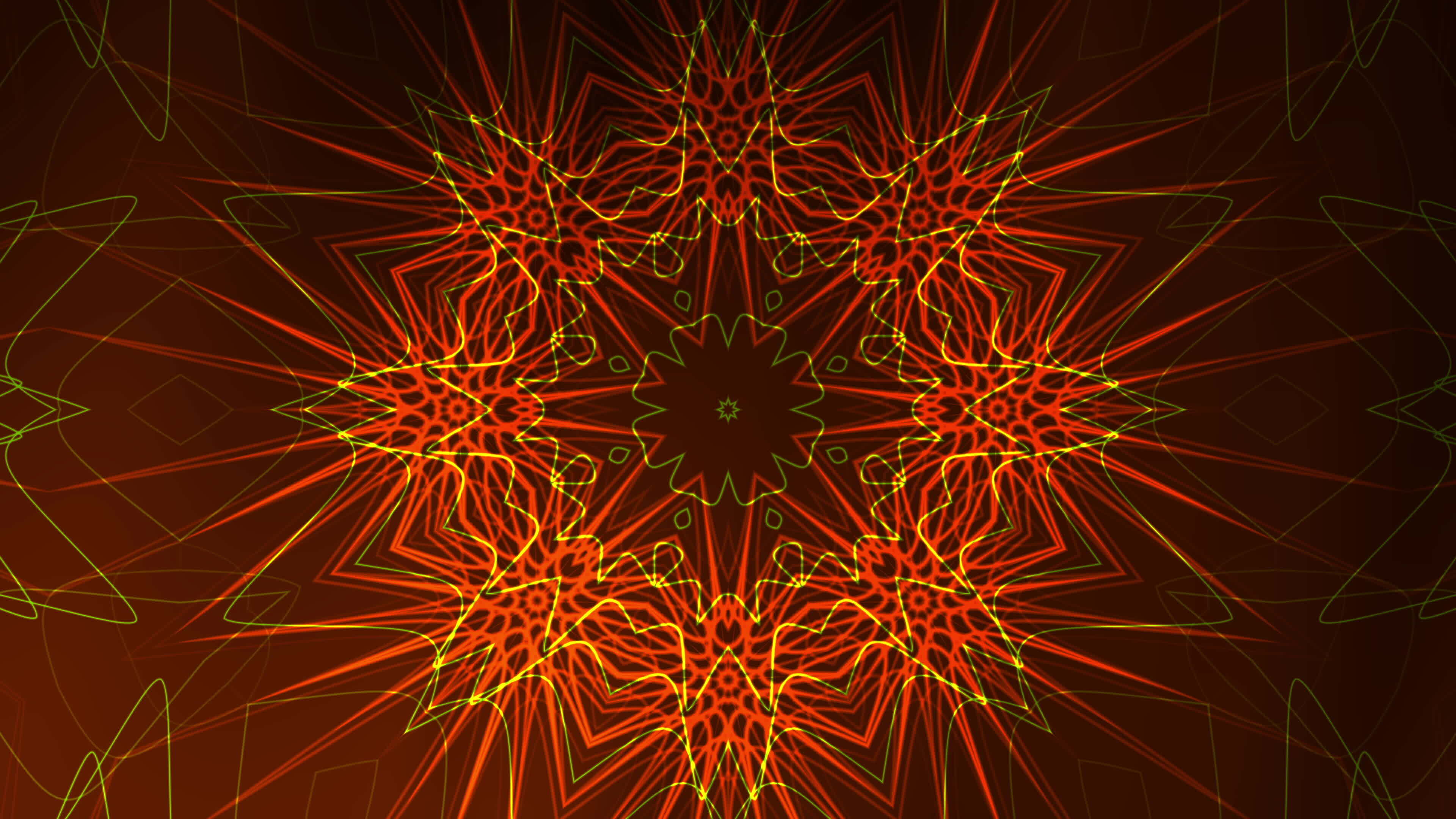Motion background red and yellow abstract symmetrical design on brown ... Motion background red and yellow abstract symmetrical design on brown ...