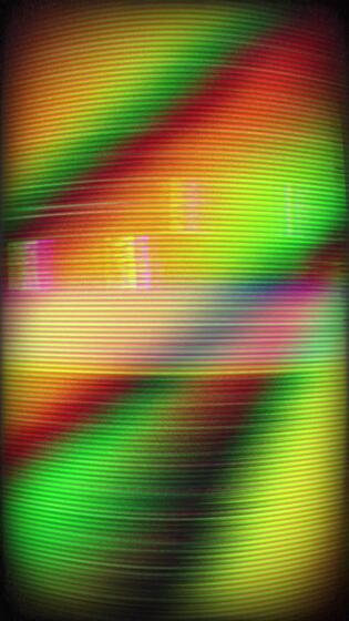 a television screen with a rainbow colored background 49101212 Stock ...