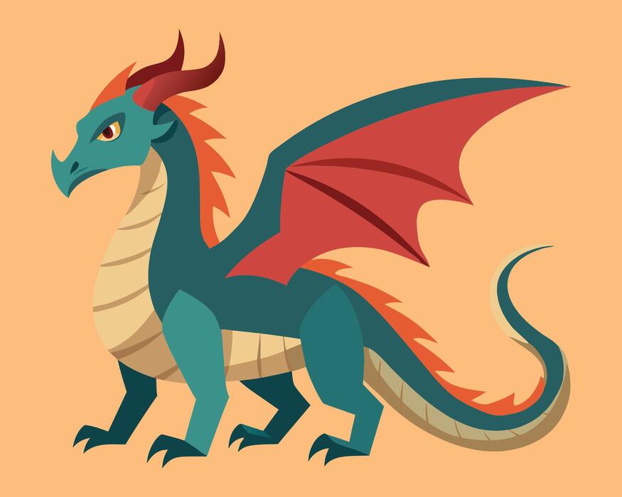 2d Dragon Vector Art, Icons, and Graphics for Free Download
