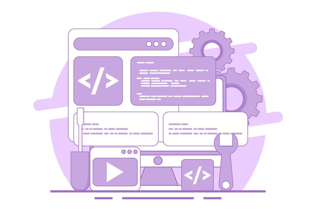 Web Development Background Vector Art, Icons, and Graphics for Free ...