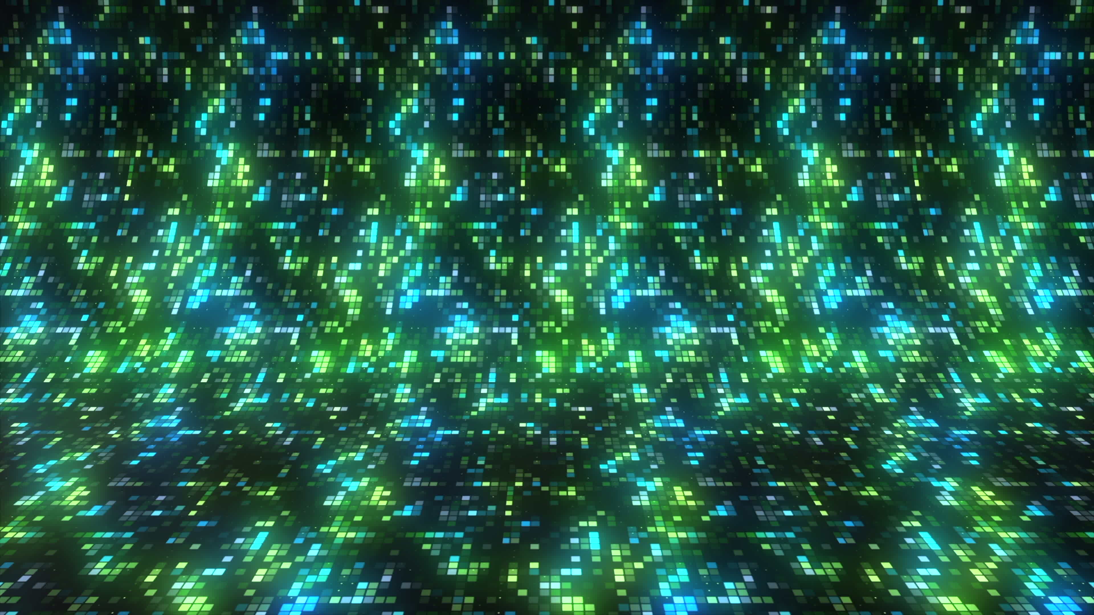 Abstract Digital Data Background With Glowing Particles Motion Circuit Board With Data Flow
