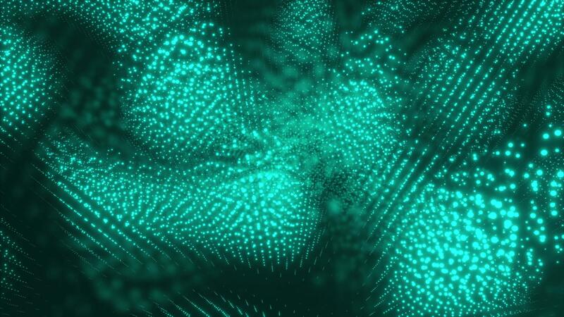 Concept view of neurons firing in an artificial intelligence, deep learning neural network ...