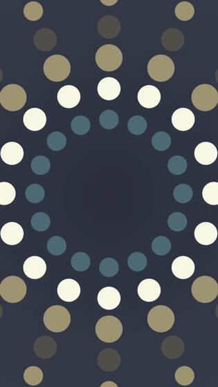 Abstract Background With Circles Seamless Loop Loopable Cyclic Animated Kaleidoscopic Spiral